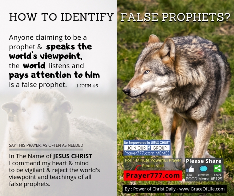 How To Identify False Prophets? – GraceOfLife.com